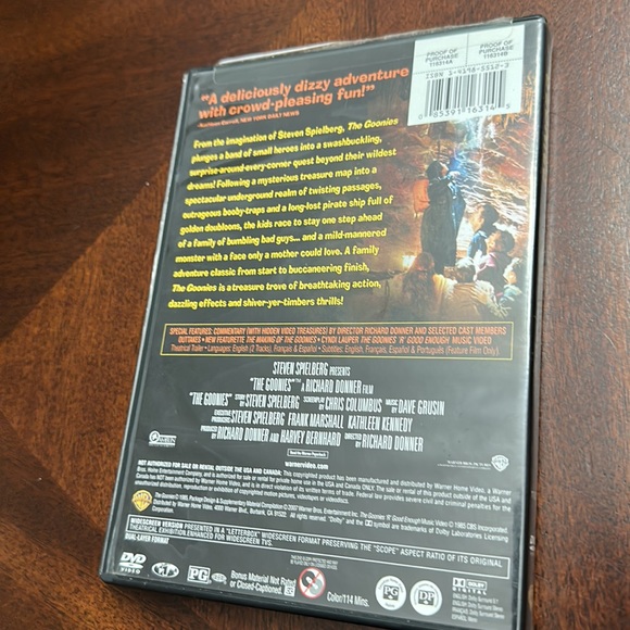 Warner Bros. | Media | The Goonies Dvd Movie By Steven Spielberg Family ...